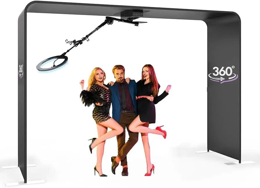 Overhead Silver Photobooth - Funday Kent