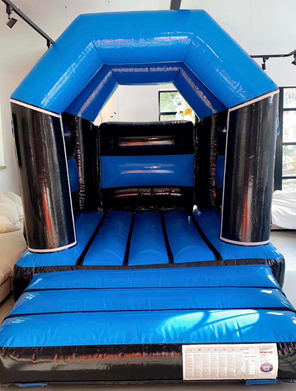 Black And Blue Bouncy Castle - Style Bouncy Castles