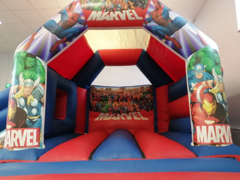Marvel Castle With Slide Bouncy Castle Hire | Bangor, Newtownards ...