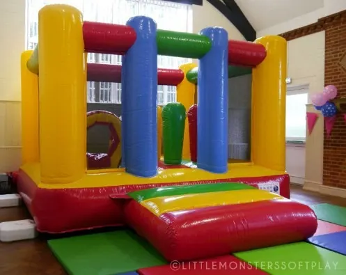 Yellow Bouncy Castle - Little Monsters Soft Play