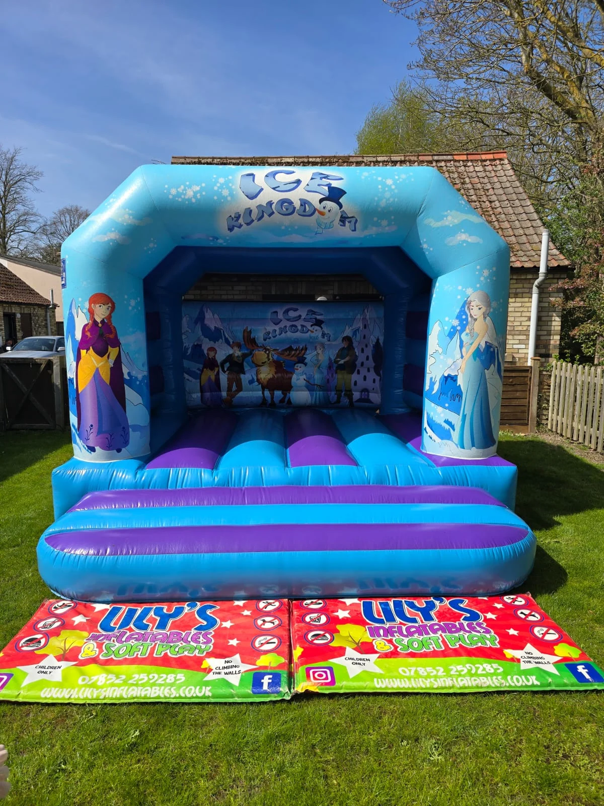 Ice Kingdom Bouncy Castle Hire Winter Party Inflatable