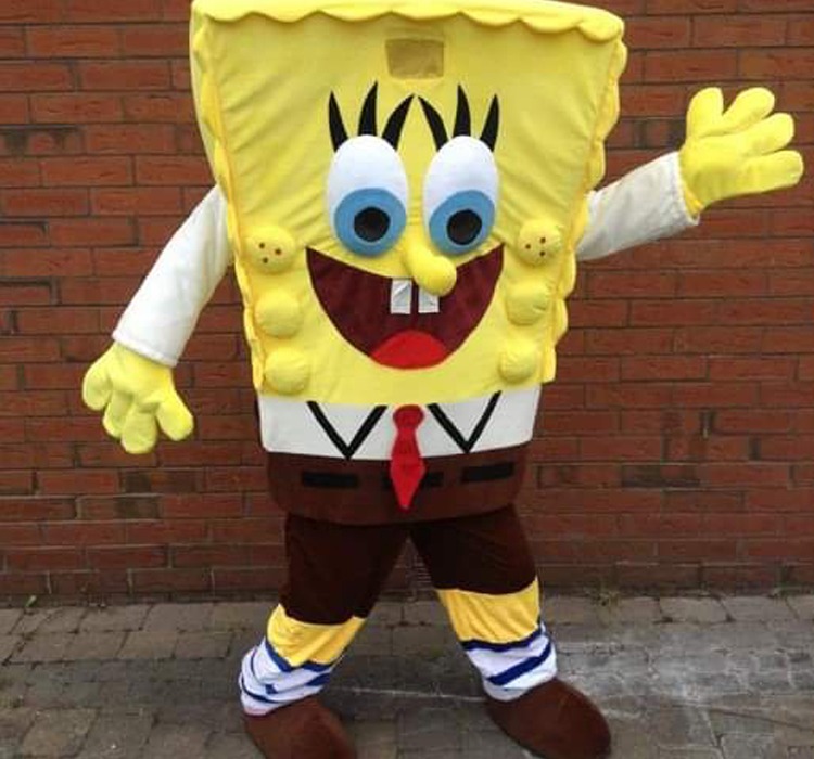 Spongebob Mascot - BOUNCY CASTLES I INFLATABLES I FUN FOODS I BANBRIDGE ...