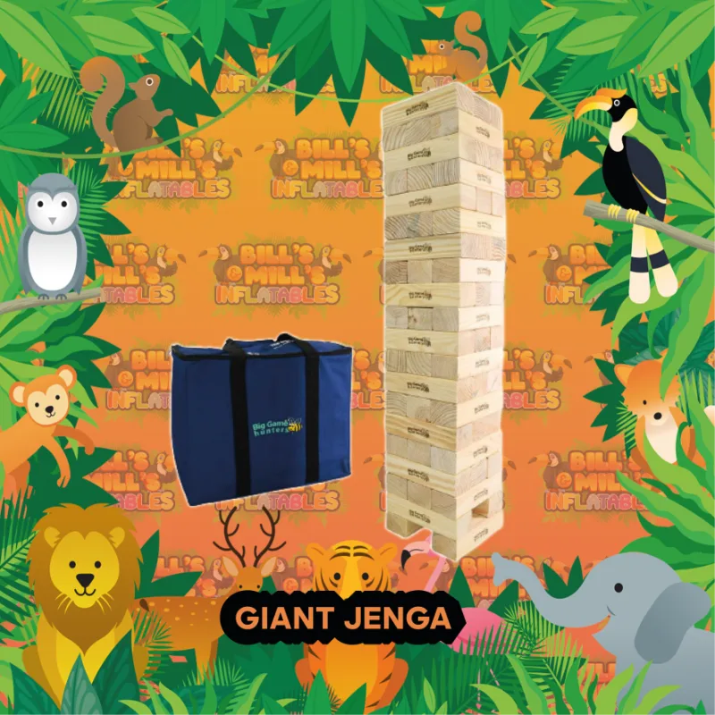 Giant Jenga, Bringing Joy To Kings Lynn - Bills and Mills Inflatables
