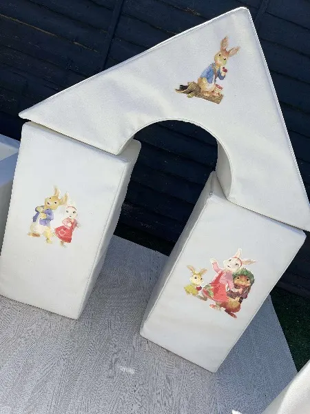 Peter Rabbit White Soft Play Set - Kids Kingdom Cearphilly