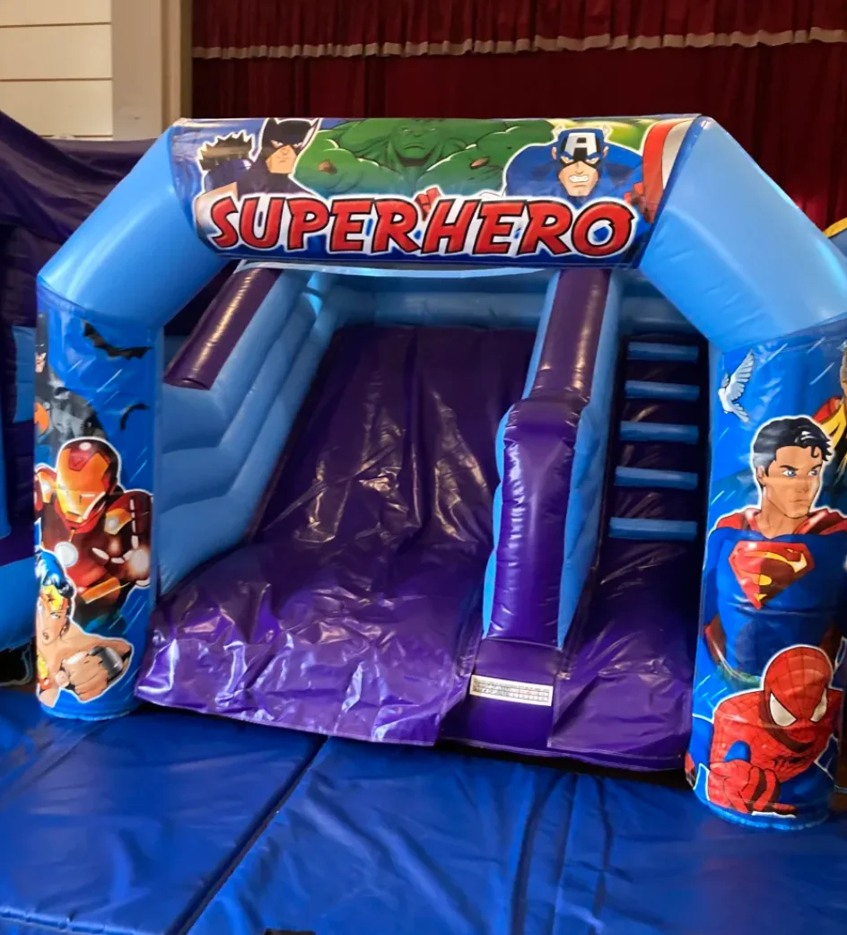 Superhero Party Slide - Dorset Entertainment