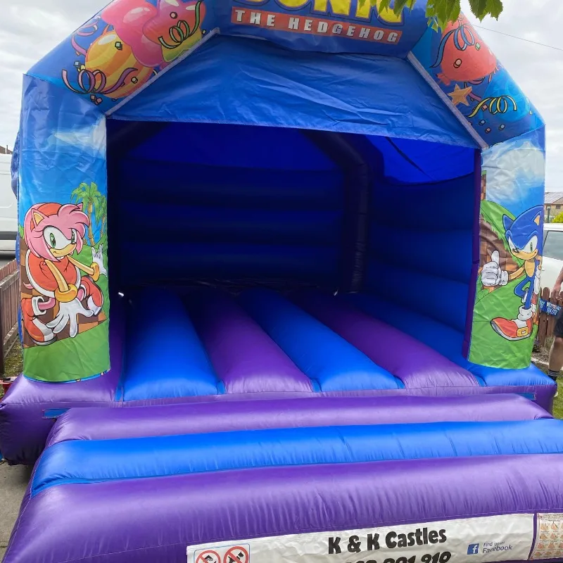 12 X 12 Sonic Castle - K&K Bouncy Castles Wirral
