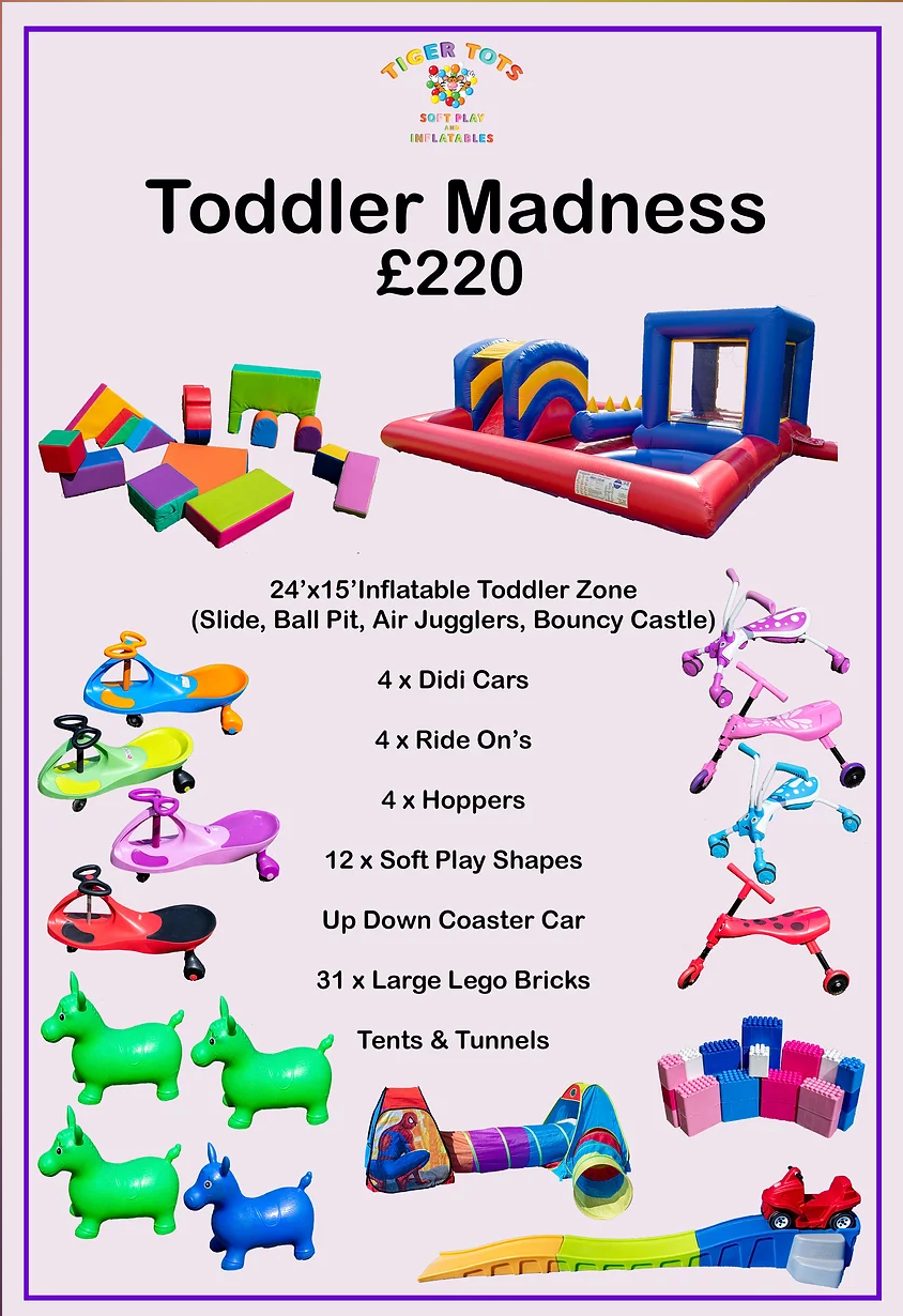 Toddler Madness - Tiger Tots Bouncy Castles & Soft Play