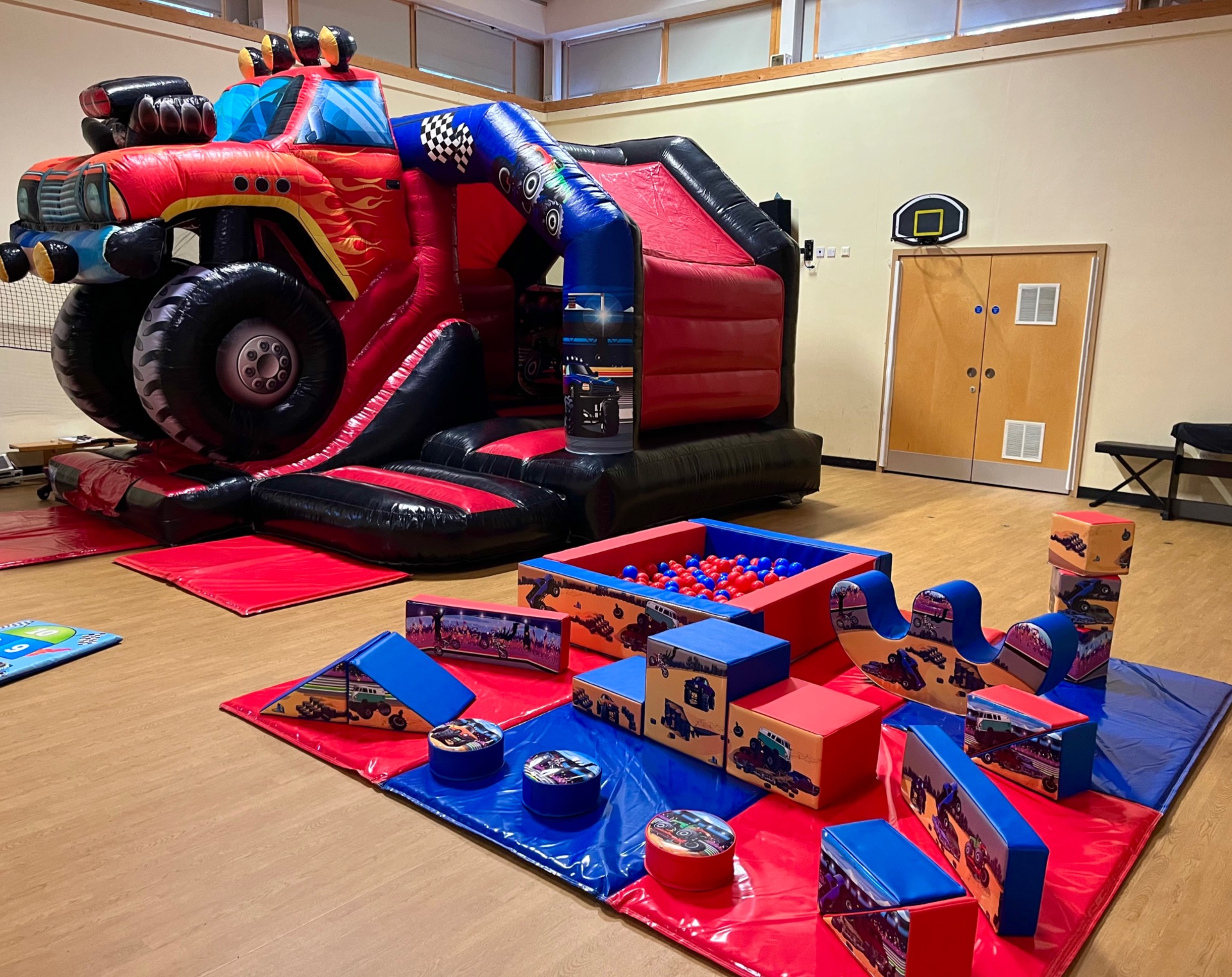Monster Truck Package - Jaimies Castles, Bouncy Castle & soft play Hire ...