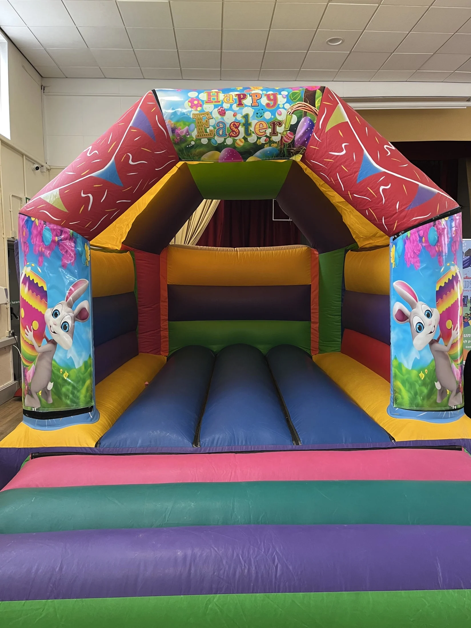 Easter Bouncy Castle - Kids Kingdom Cearphilly