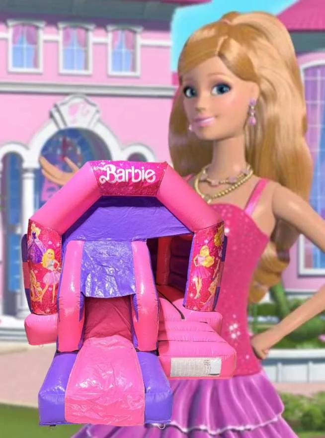 Barbie Combi Castle Inflatable and Soft Play Hire Redcar