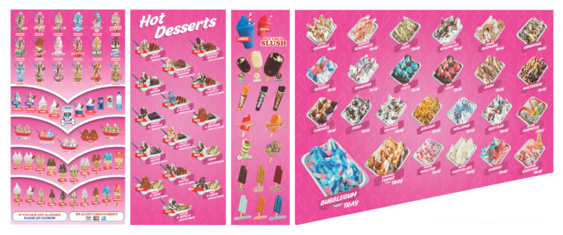 Ice Creams Menu - Mr Whippy