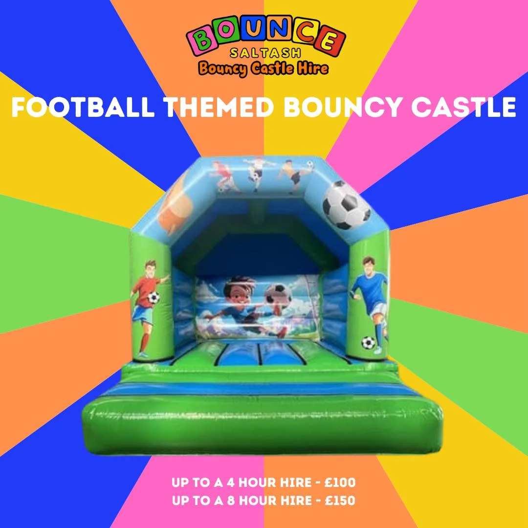 Football Themed Bouncy Castle - Bounce Saltash