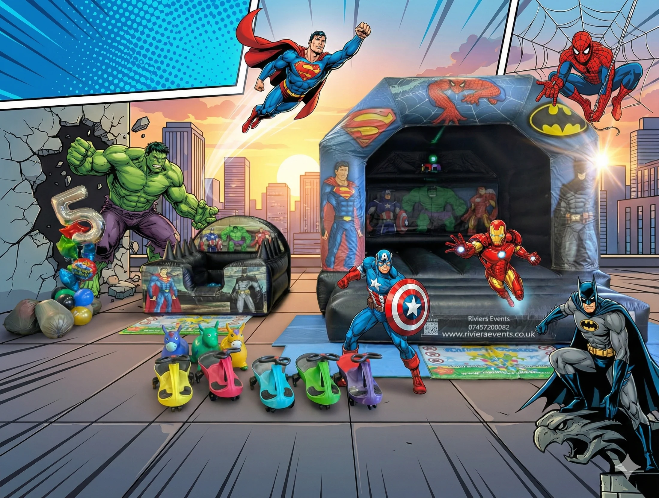 Superhero Disco Party Package Hire Torquay - Riviera Events