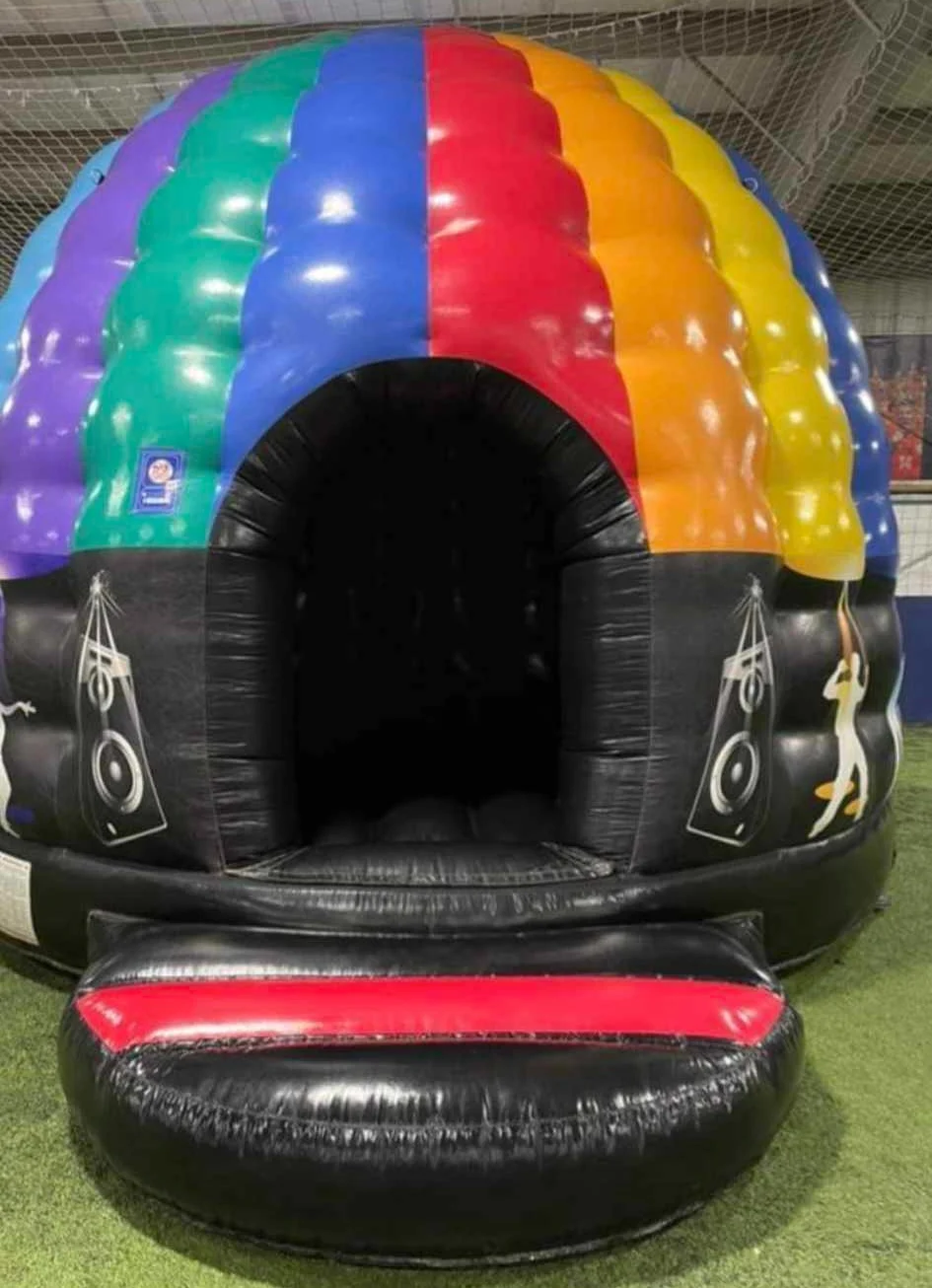 Multicoloured Disco Dome - Bouncy Castle and Softplay Hire in Hull