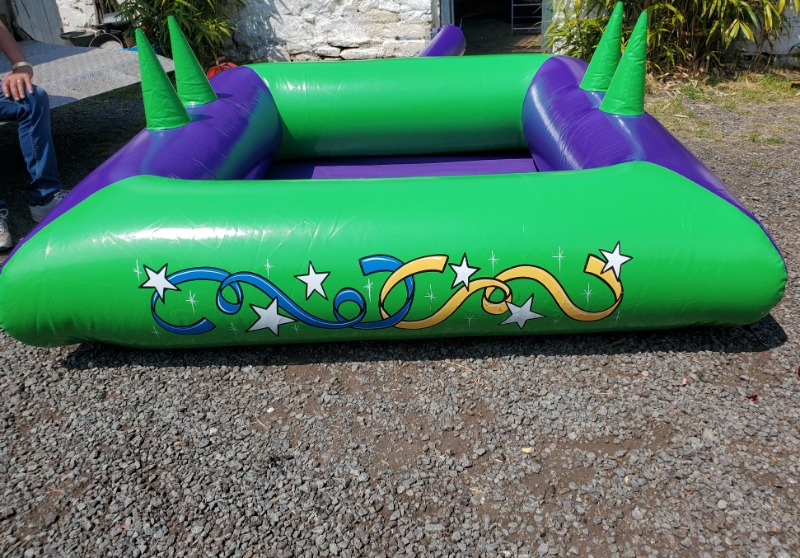 Green And Purple Ball Pit - Tiny Tots Inflatables