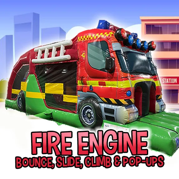 Fire Engine Obstacle Course - Ashbourne Bouncy Castles