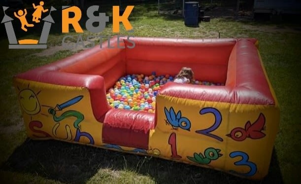 8x8ft Yellow And Red Ball Pit - Bouncy Castle Hire East Anglia
