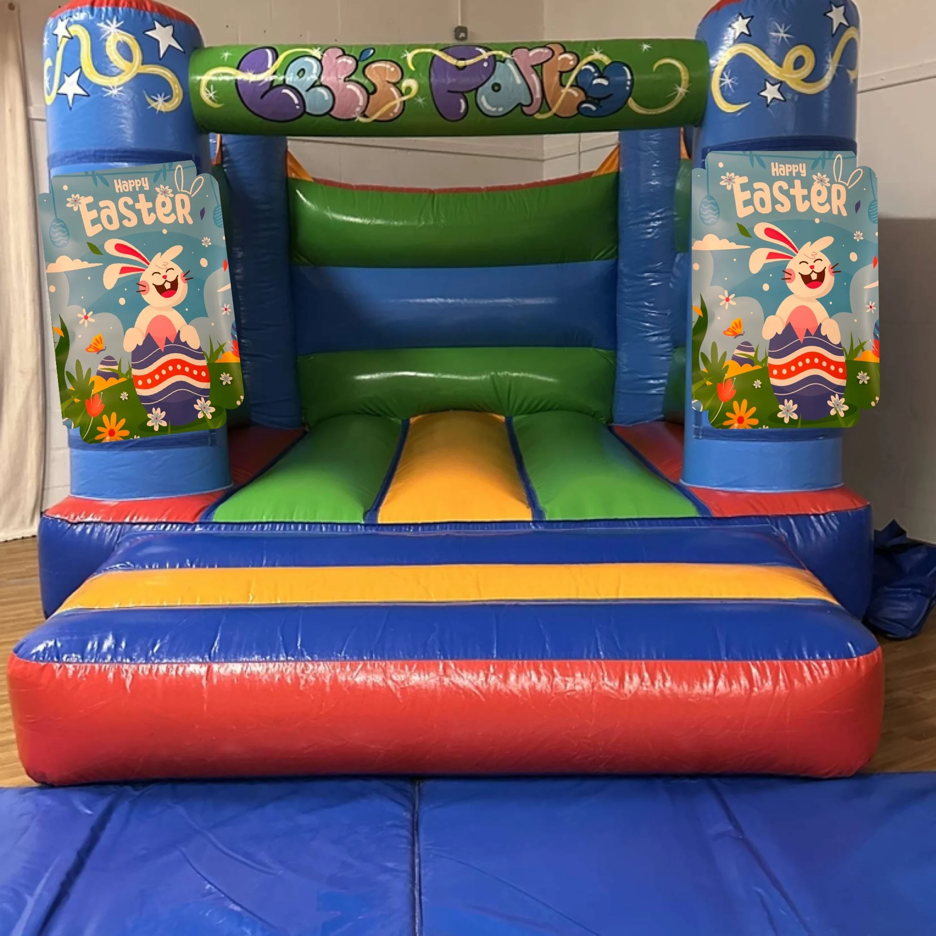 Rainbow Easter Bouncy Castle Hire In Barry And Cardiff Bouncy Bees ...
