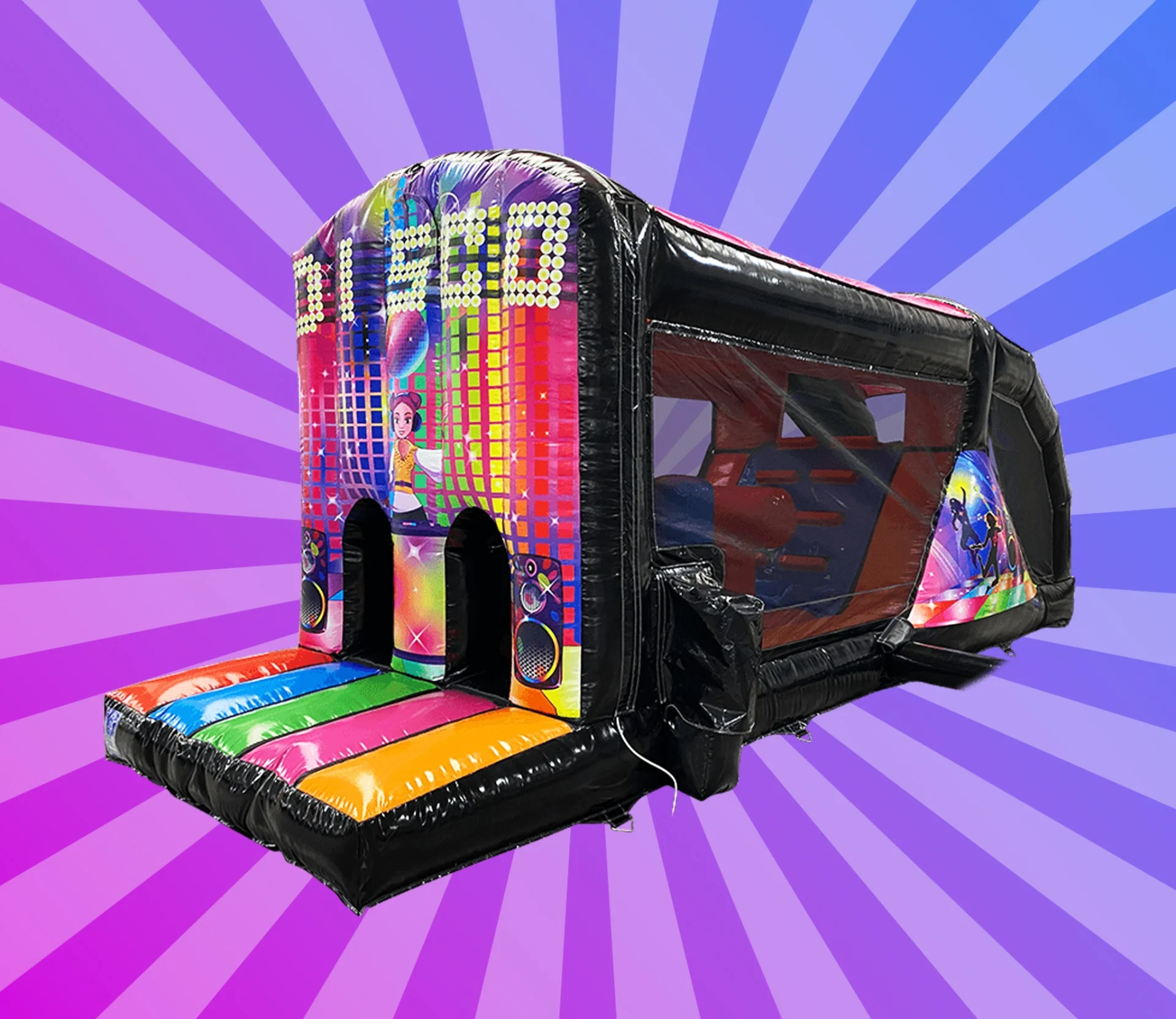 Multicoloured Disco Fun Run Boston Spalding Sleaford Bouncy Castle ...