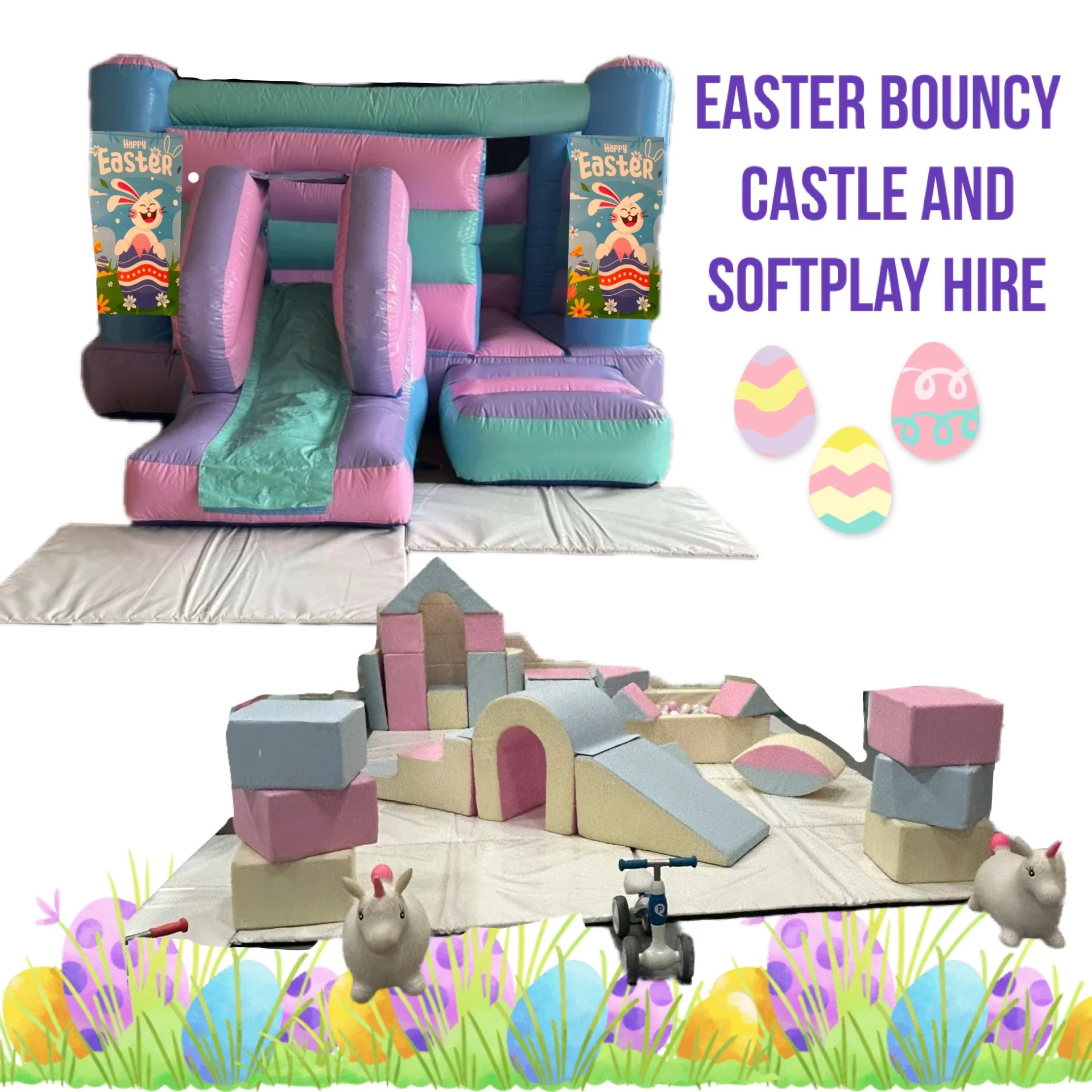 Easter Soft Play And Bouncy Castle Hire Cardiff And Barry Bouncy Bees ...