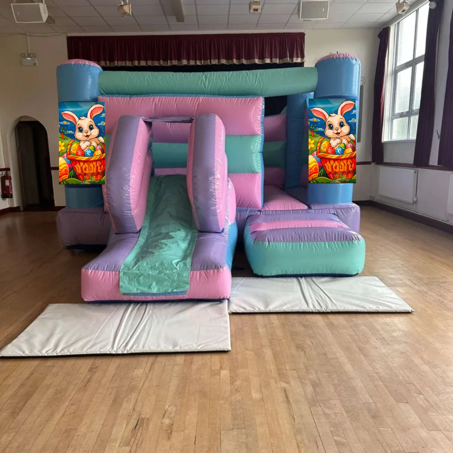 Pastel Easter Bouncy Castle Hire In Cardiff And Barry Bouncy Bees ...