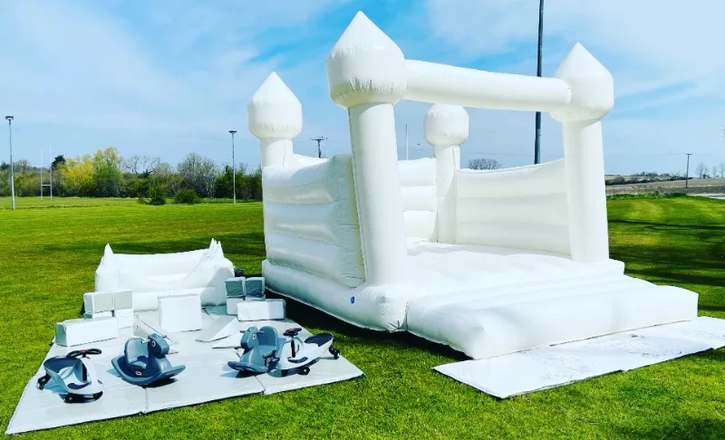 White Wedding Bouncy Castle - Perfect Personalised Parties