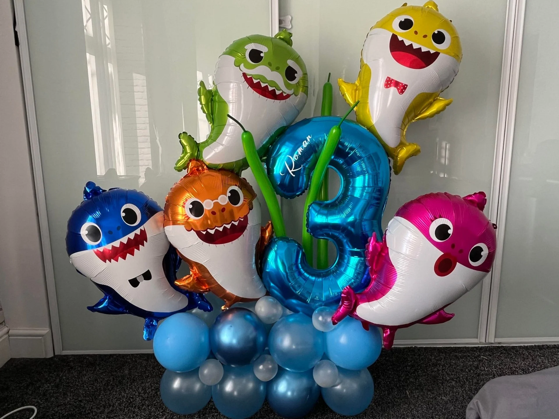 Shark Balloons - Kids Kingdom Cearphilly