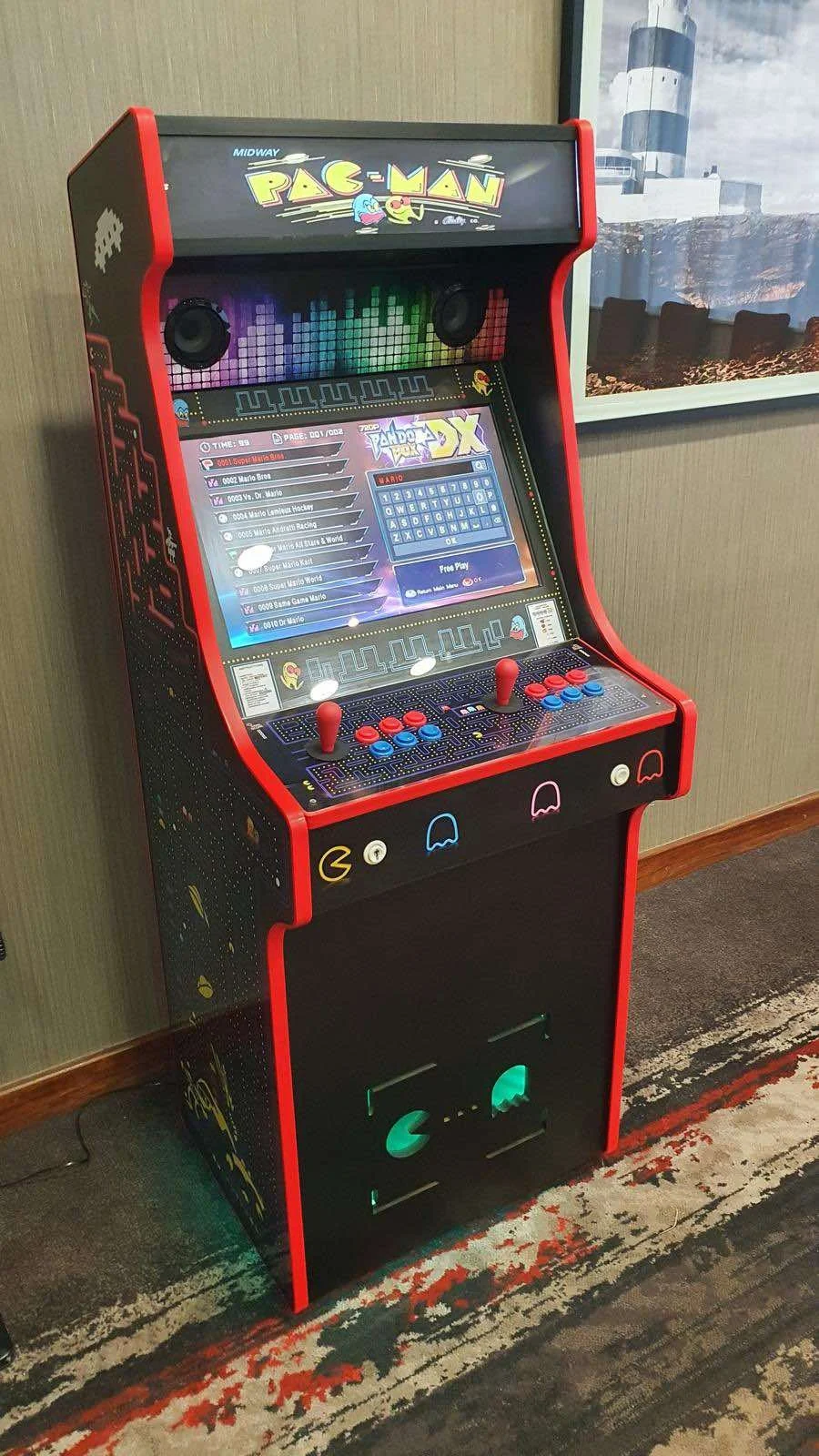 New Pac-man Style Arcade Machine With Over 3000 Games Weekend Only Hire ...