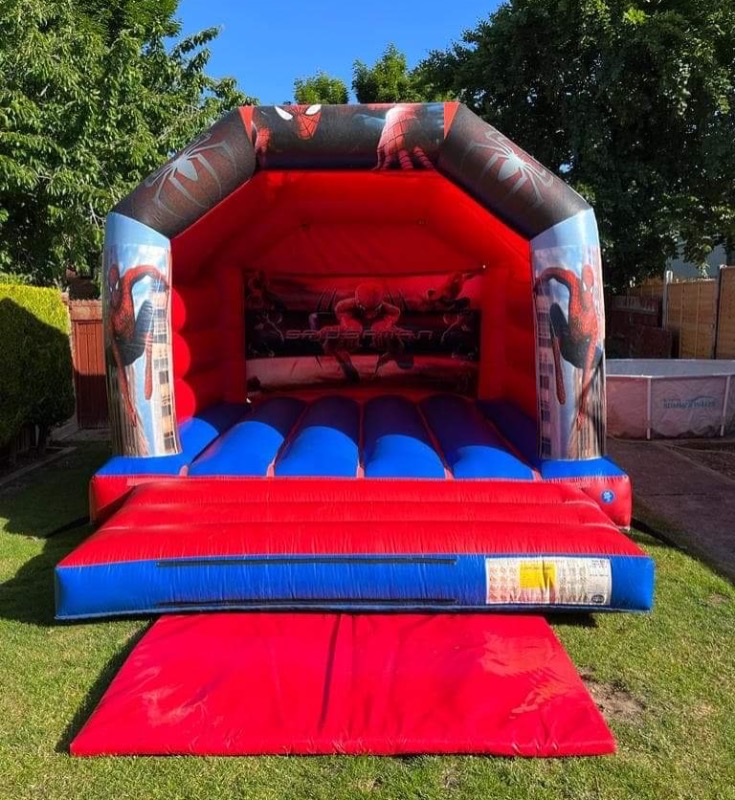 Spiderman Castle - M & L Bouncy Castle Hire