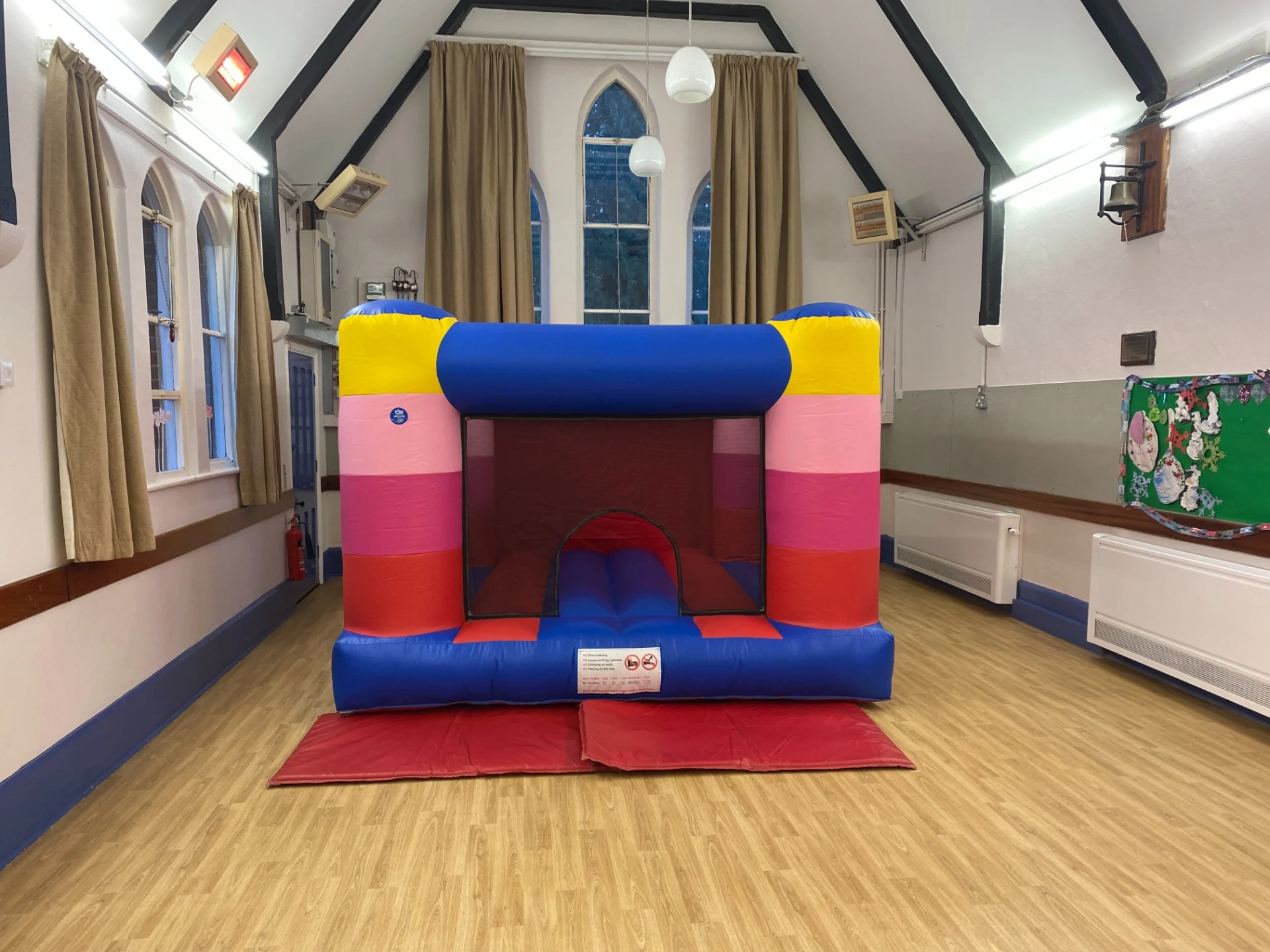 Super Low Height Multicoloured Castle - The Little House of Bounce