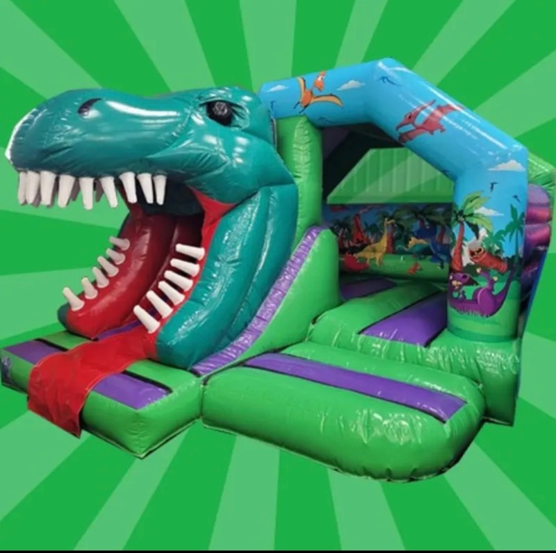Dinosaur Castle - Jaimies Castles, Bouncy Castle & soft play Hire Surrey