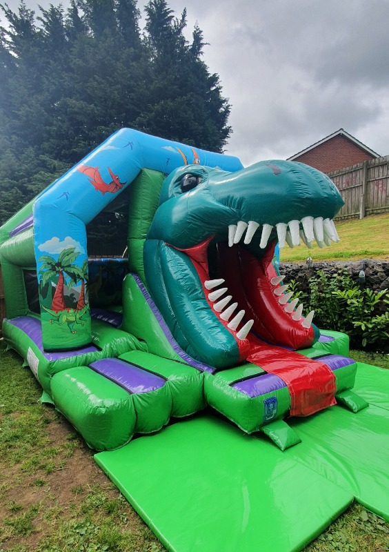 3d Dinosaur Front Slide Combi - ST Party Hire
