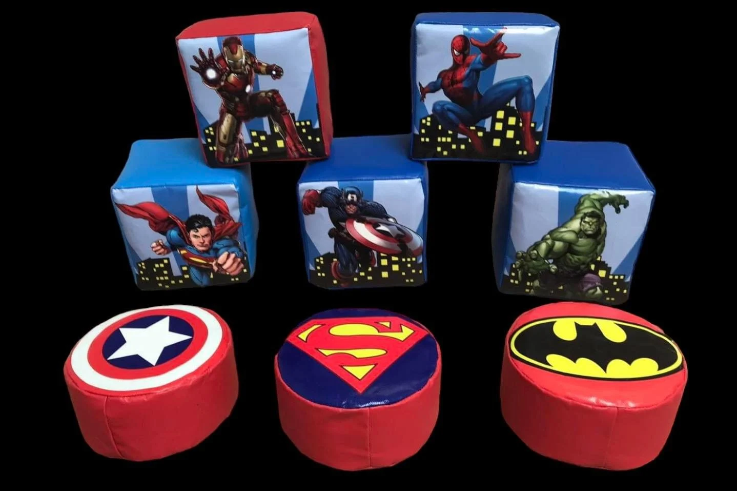 8pc Superhero Soft Play Set - Dreamtime Events Angus, Dundee & South ...