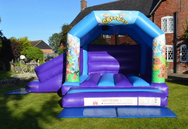 Cbeebies Slide Combo Castle 15ft X 17ft - South Cheshire Inflatables