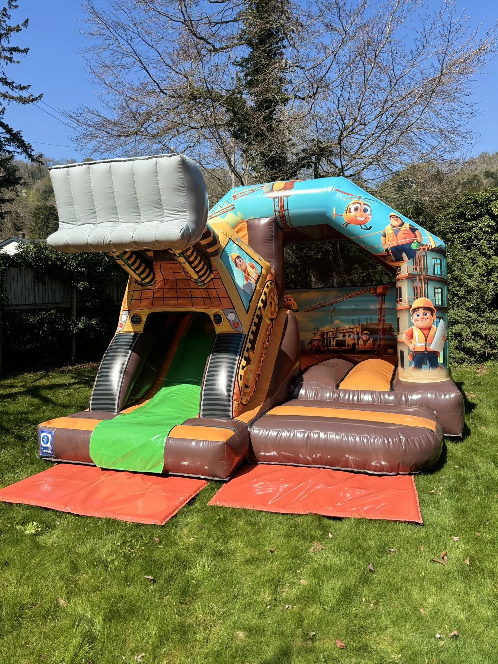 Construction Digger Bouncy Castle Hire Jaimies Castles, Bouncy Castle ...