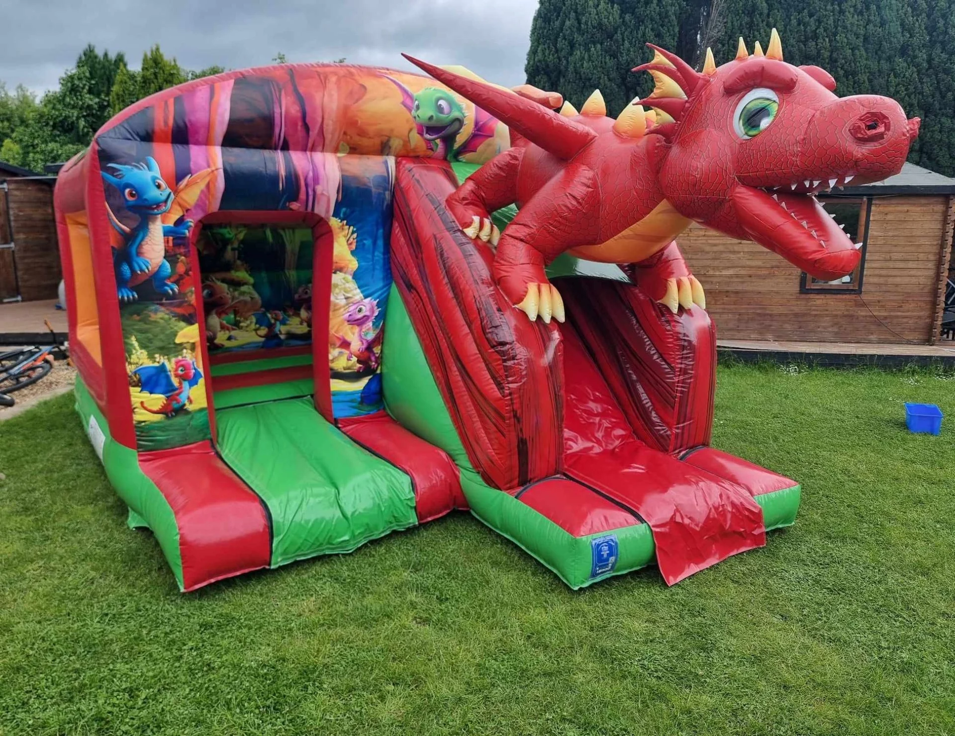 3d Dragon Front Slide Bouncy Castle