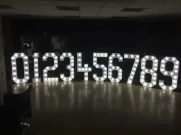 4ft Led Numbers - Little Monsters Soft Play