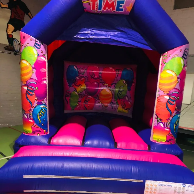 10 X 12 Pink And Blue Party Castle - K&K Bouncy Castles Wirral