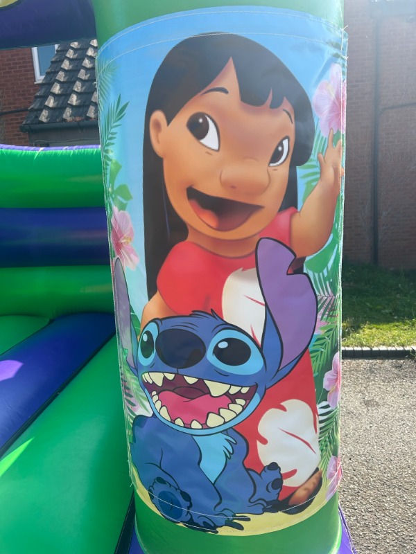 Lilo And Stitch Bouncy Castle - Tiny Tots Inflatables
