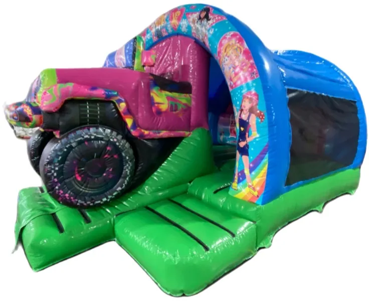 3d Pink 4x4 Front Slide Combi - ST Party Hire