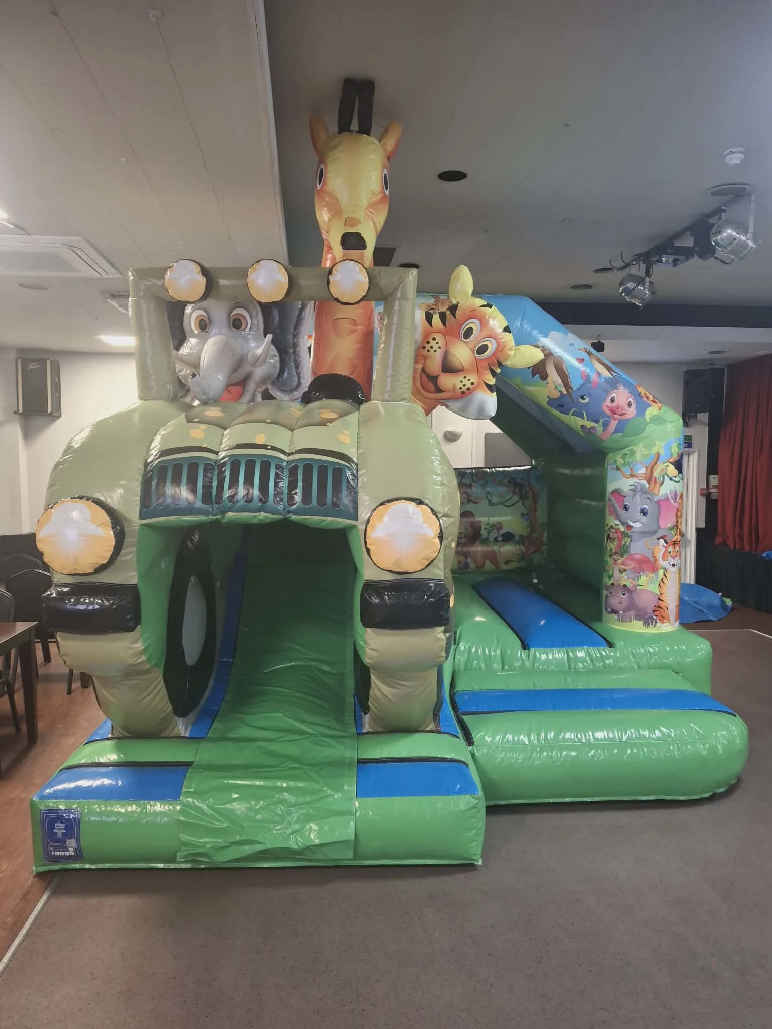 Jungle Safari Front Slide Castle - Bouncy Castle Hire in Peterborough ...