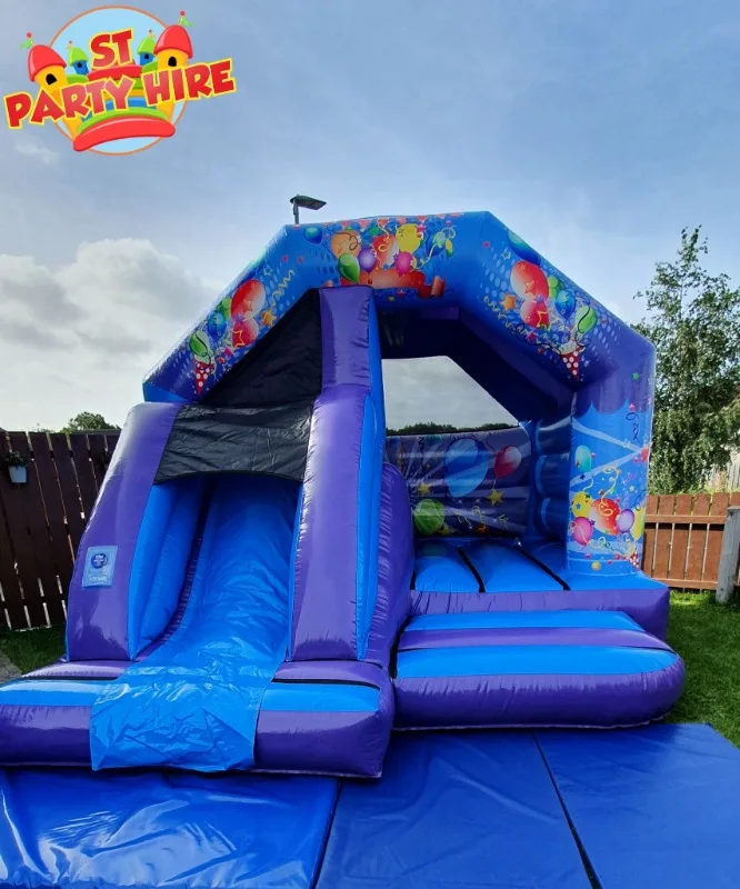 Front Slide Combi Party Theme Bouncy Castle - ST Party Hire
