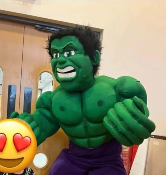 Hulk Mascot Hire - ABN Events