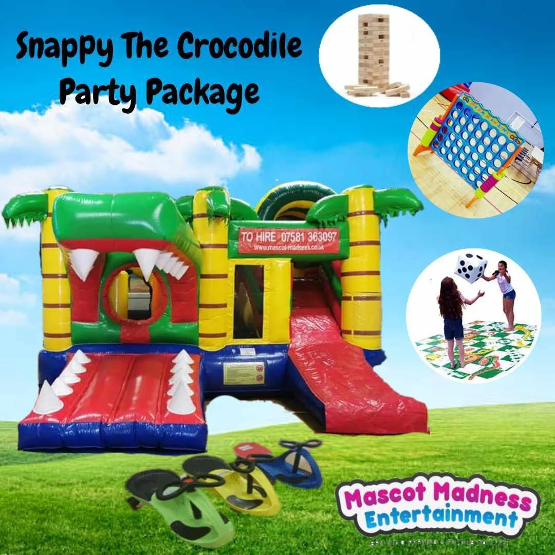 Snappy The Crocodile Party Package - Mascot Madness Entertainment
