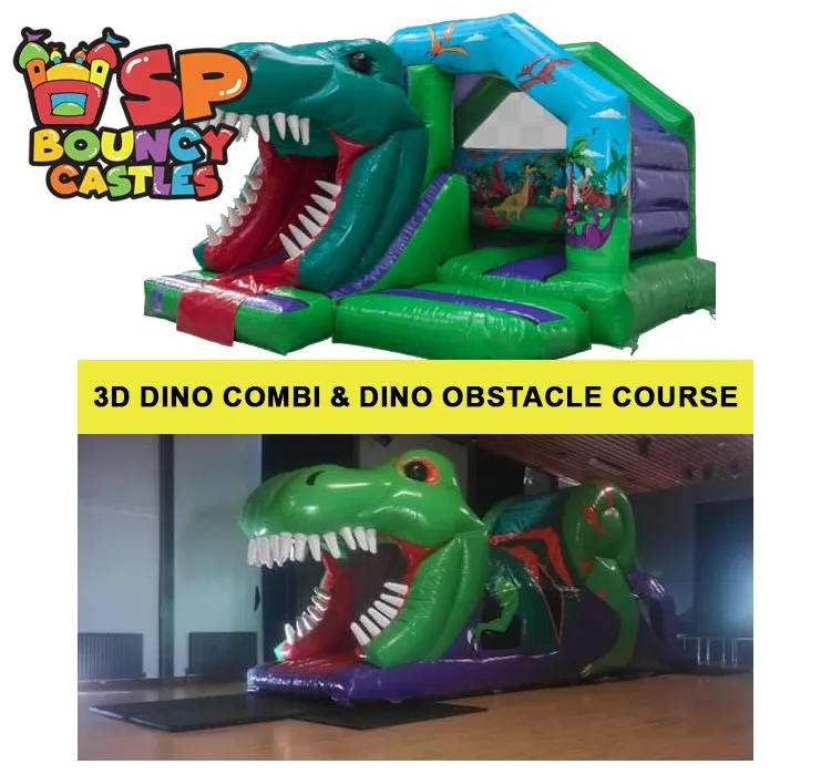 3d Dinosaur Package - SP Bouncy Castles | Bouncy Castle Hire Northern Ireland
