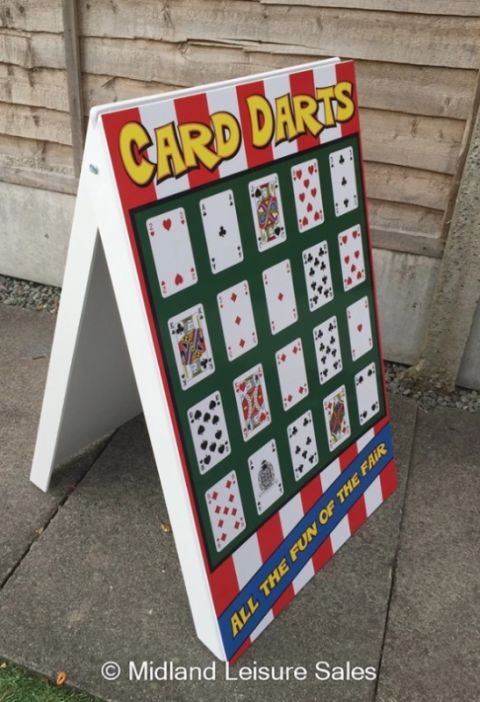 Card Darts Fun Fair Carnival Game | Side Stall Games Sales | Card Darts ...