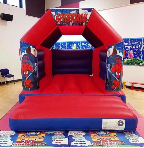 Spiderman Castle - N1 Inflatable Fun | Bouncy Castle Hire | Soft Play ...