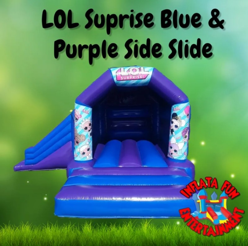 Lol Surprise Blue And Purple Castle With Side Slide - Inflata-fun ...