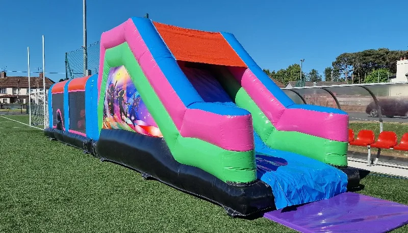 2 Part Energy Ninja Assault Course Disco Theme - ST Party Hire