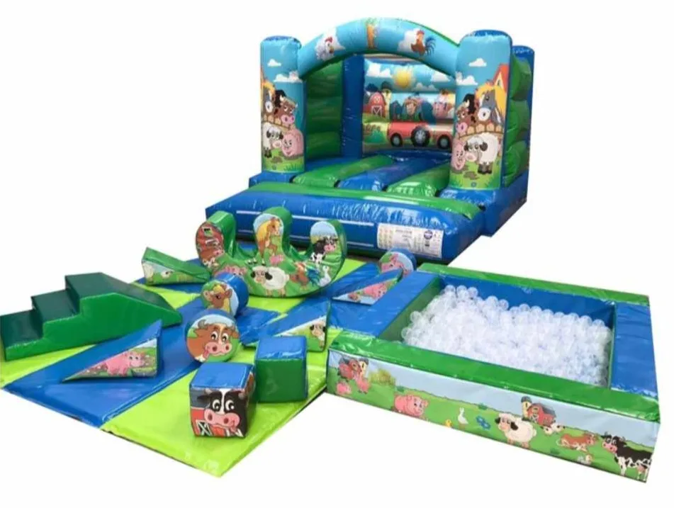 Farm Soft Play Set - Bouncy Castle Hire Bridgend, South Wales